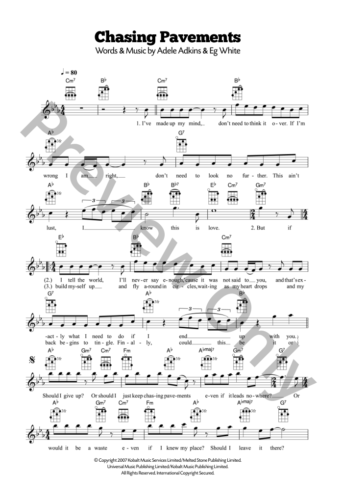 Chasing Pavements | J.W. Pepper