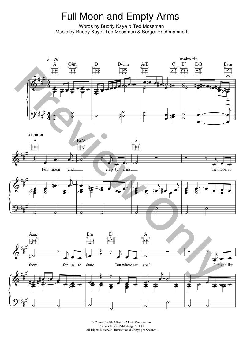 Full Moon And Empty Arms | J.W. Pepper