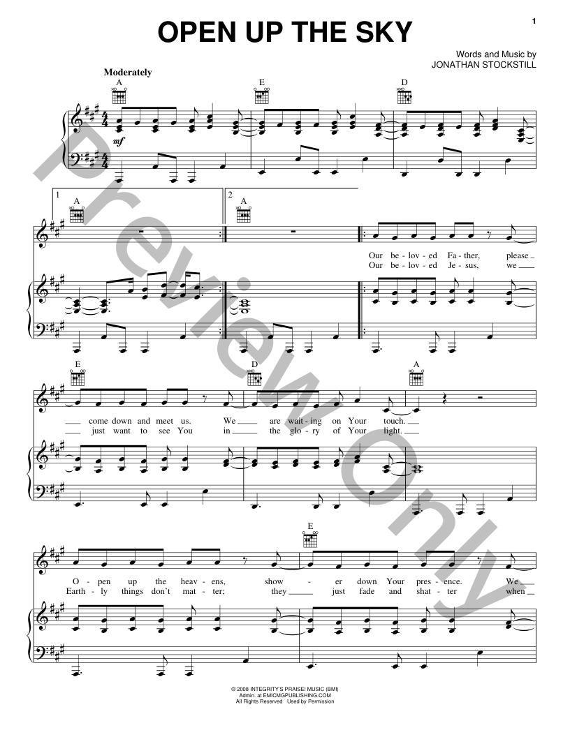 Open Up The Sky | J.W. Pepper