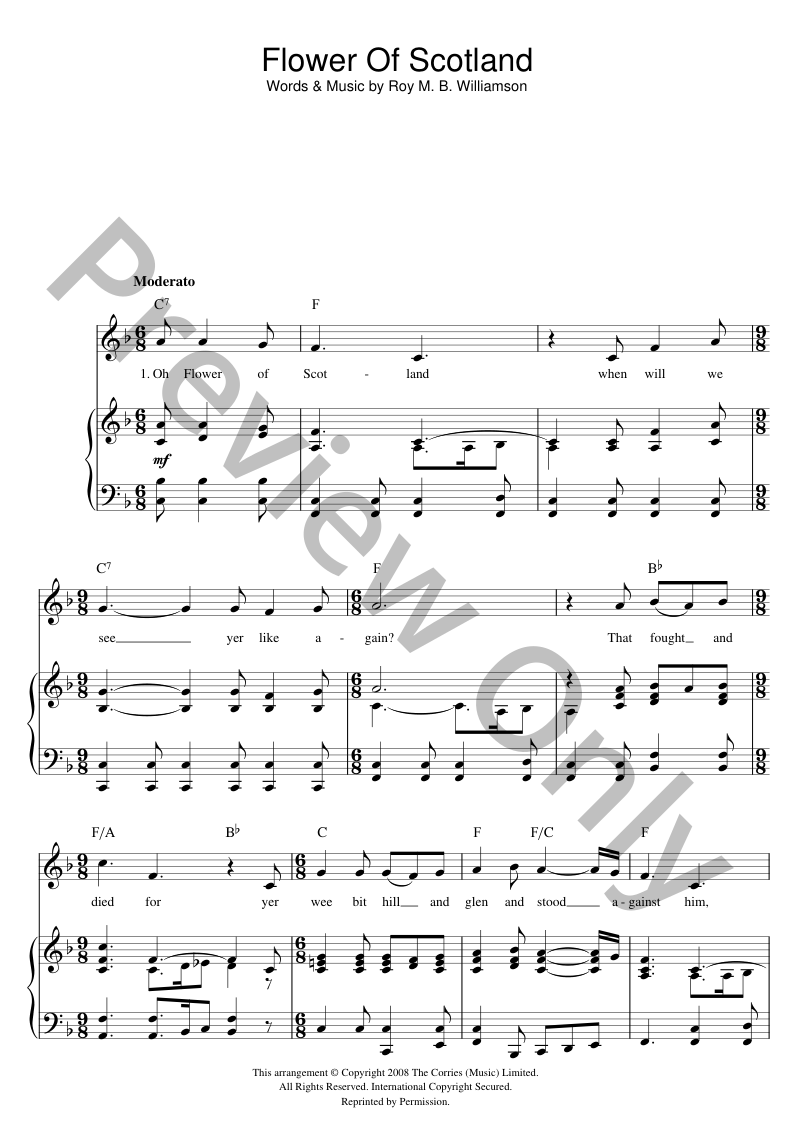 Flower Of Scotland | J.W. Pepper