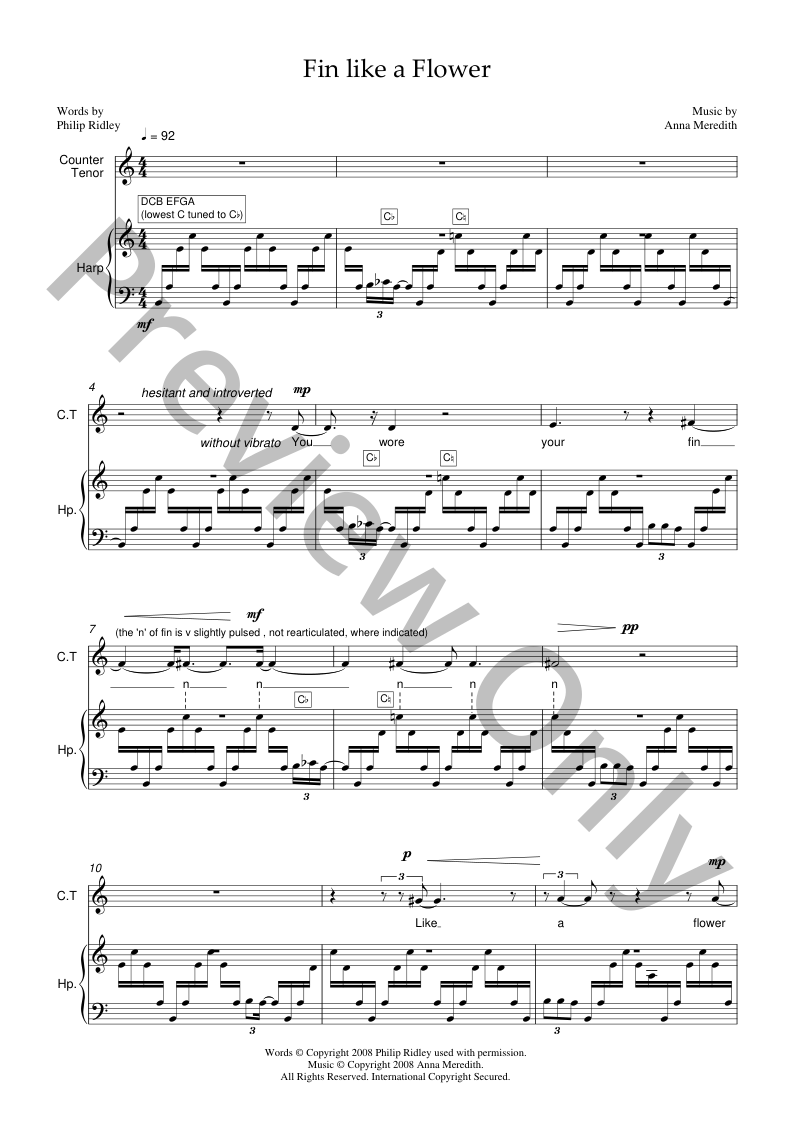 Fin like a Flower P/V/G Sheet Music | J.W. Pepper