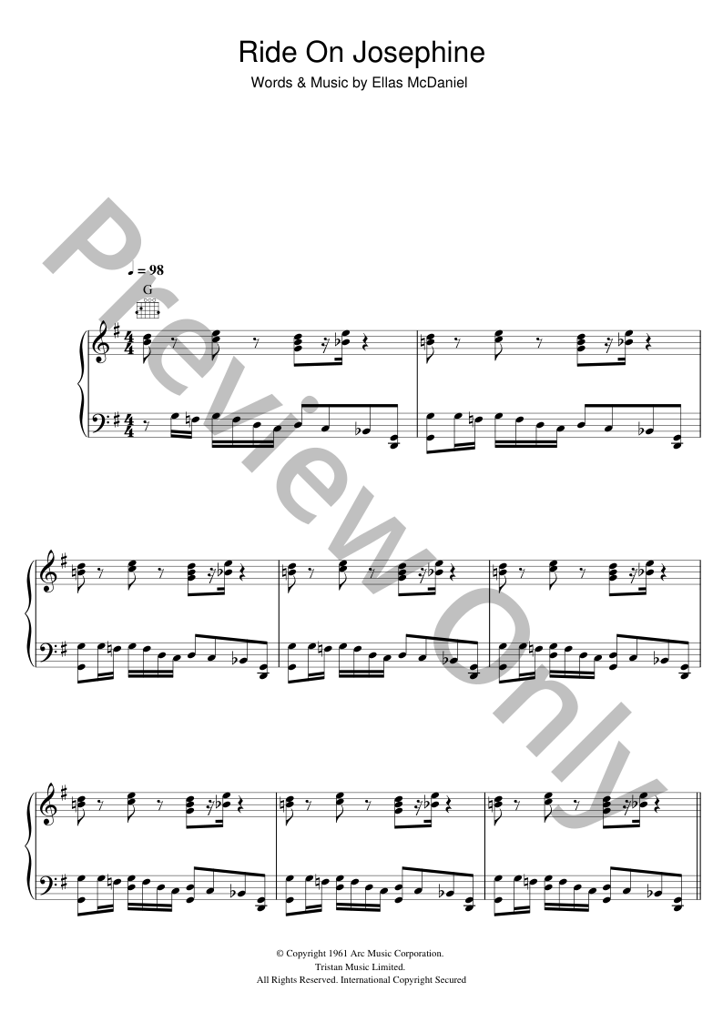 Ride On Josephine | J.W. Pepper