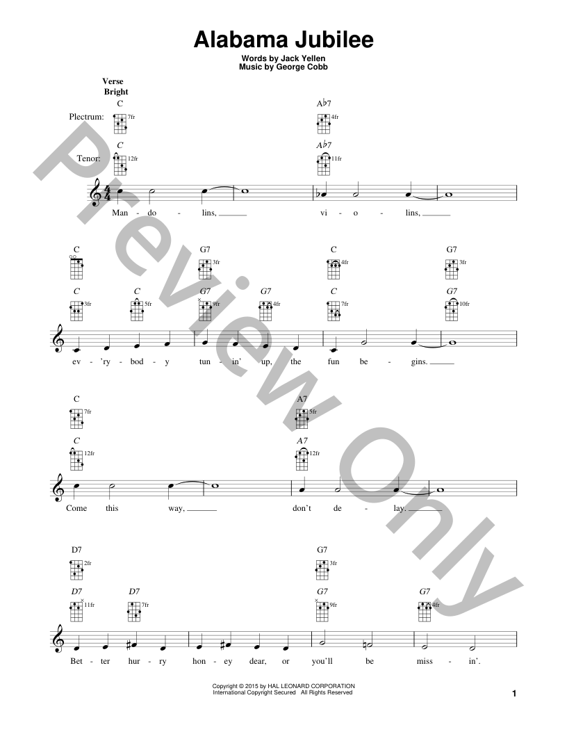 Alabama Jubilee | J.W. Pepper