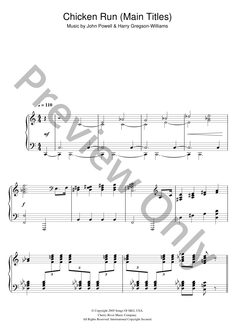 Chicken Run (Main Titles) | J.W. Pepper