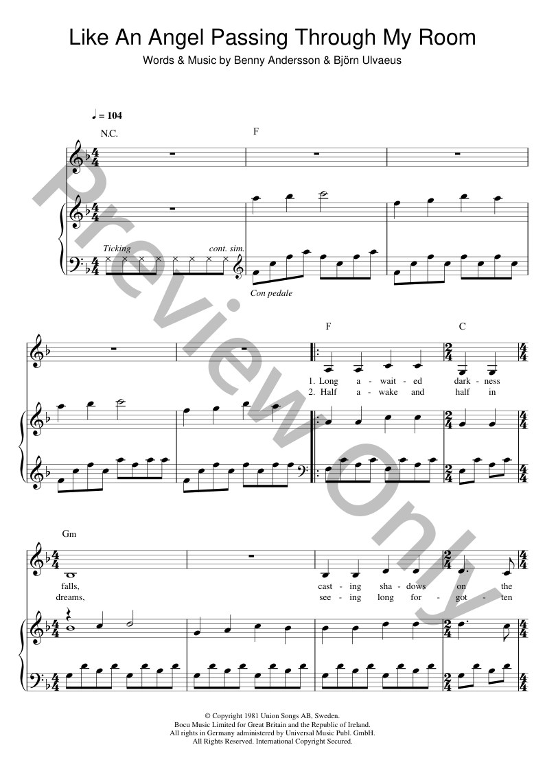 Like An Angel Passing Through My Room | J.W. Pepper