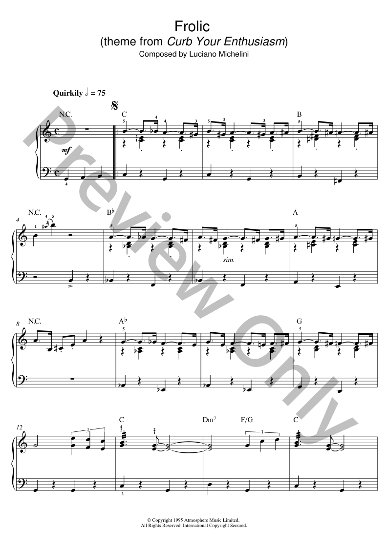 Frolic (theme from Curb Your Enthusiasm) | J.W. Pepper