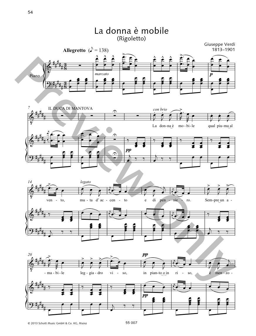 La Donna e Mobile | J.W. Pepper