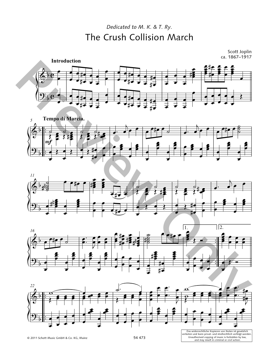 The Crush Collision March Piano Sheet Music | J.W. Pepper