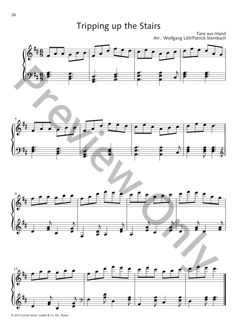 Tripping up the Stairs Piano Sheet Music | J.W. Pepper
