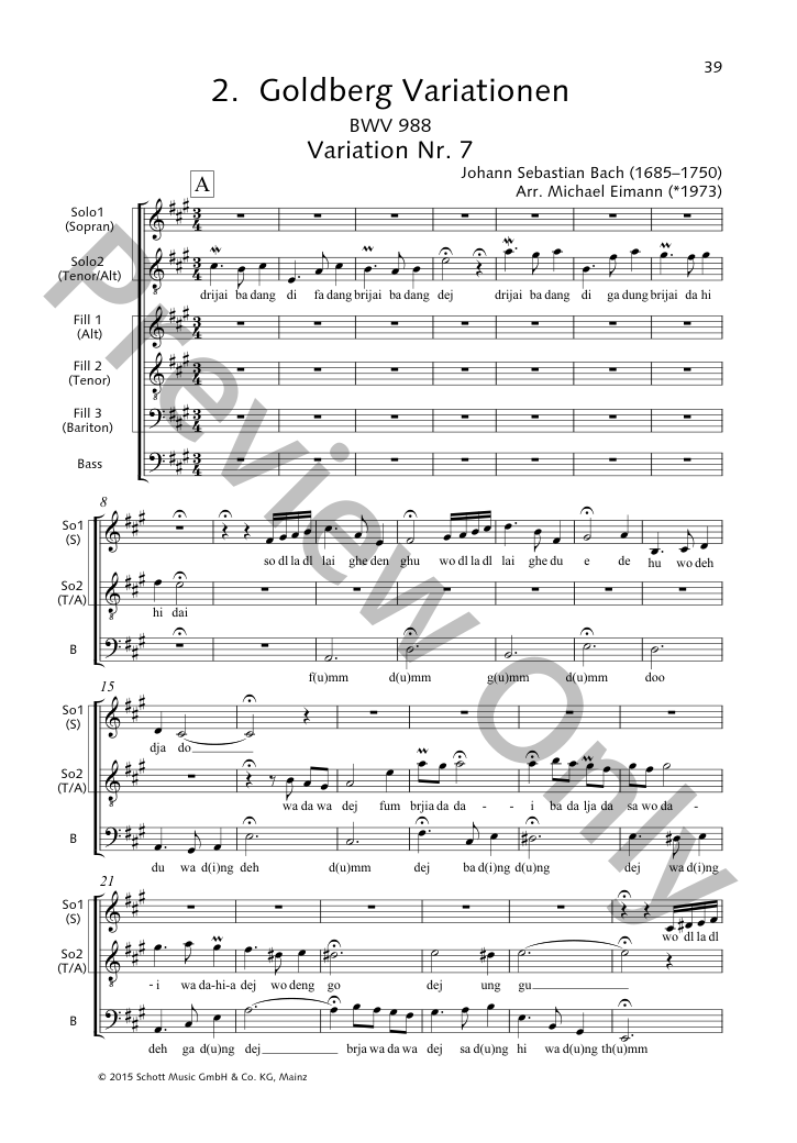 Goldberg Variations, Variation #7 | J.W. Pepper