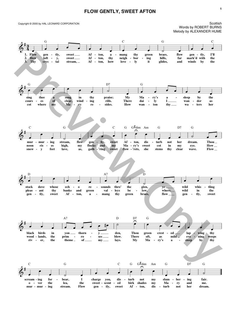 Flow Gently, Sweet Afton | J.W. Pepper