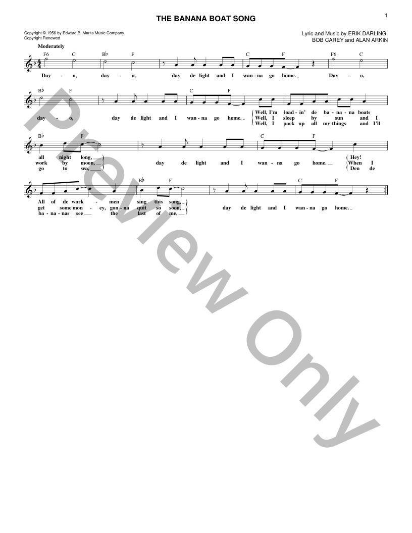 The Banana Boat Song | J.W. Pepper