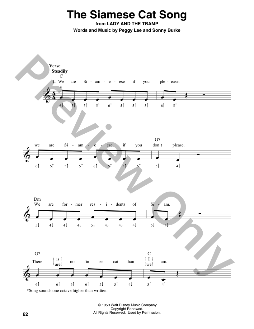 The Siamese Cat Song | J.W. Pepper