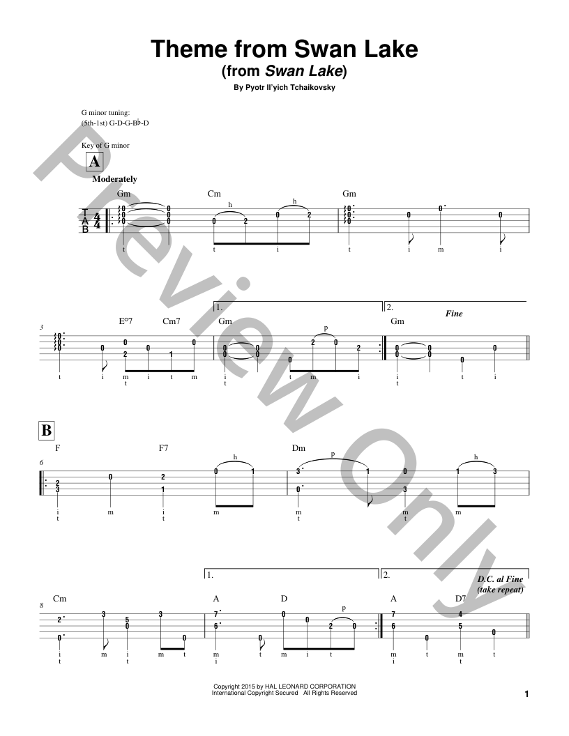 Theme From Swan Lake | J.W. Pepper