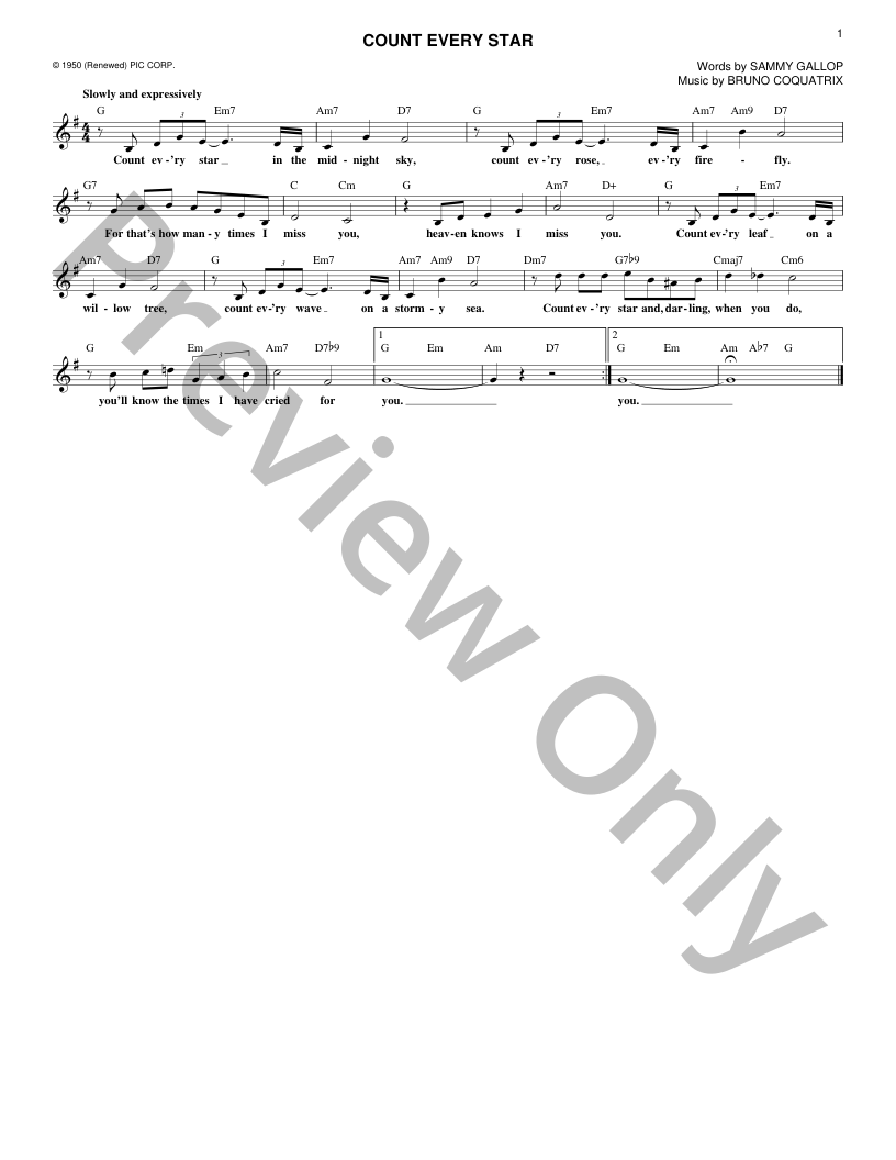 Count Every Star | J.W. Pepper