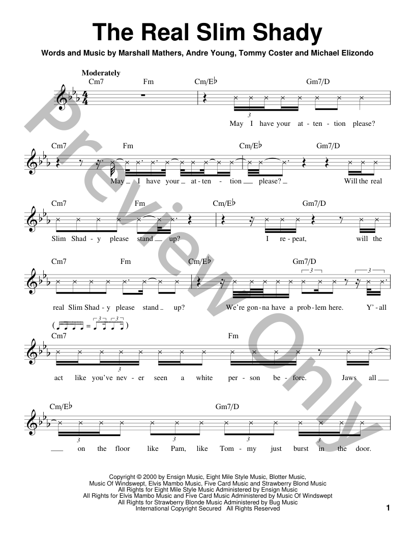 The Real Slim Shady | J.W. Pepper