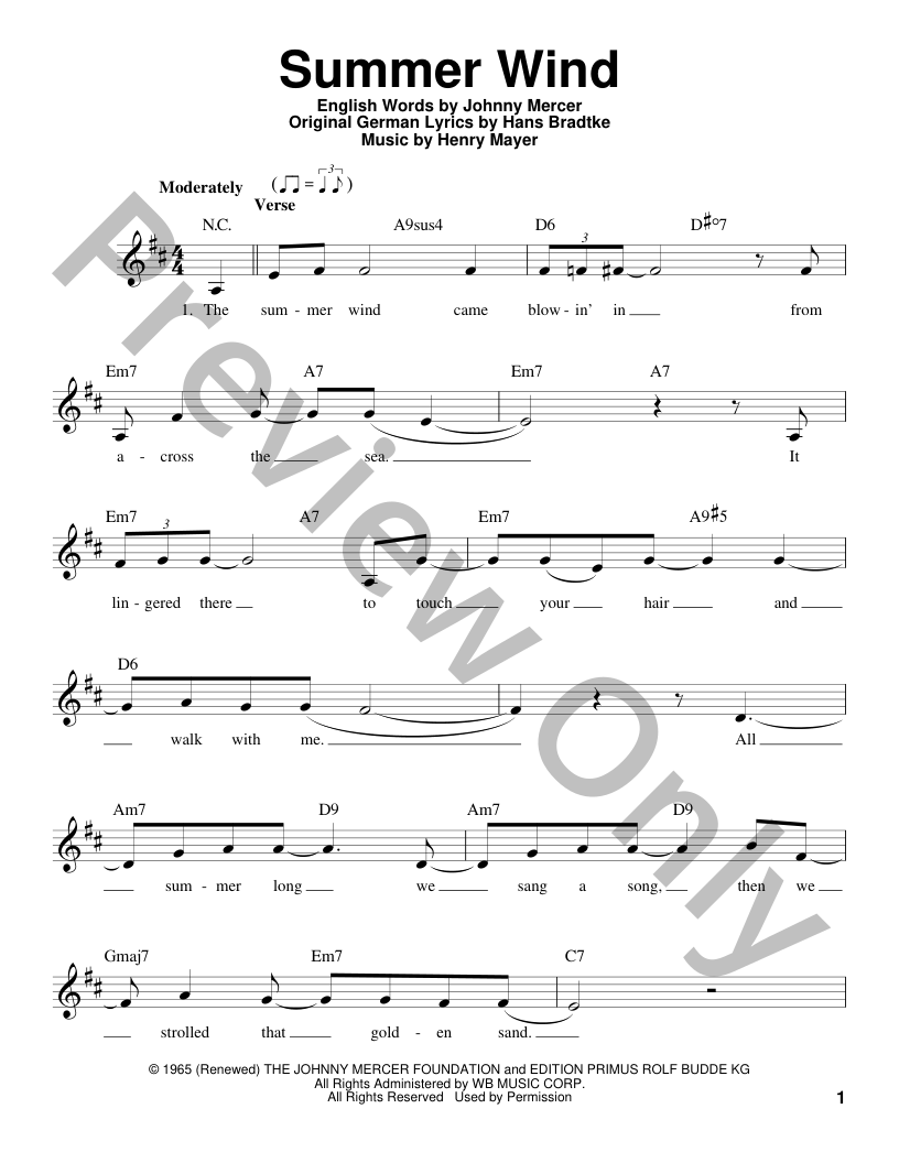 Summer Wind | J.W. Pepper