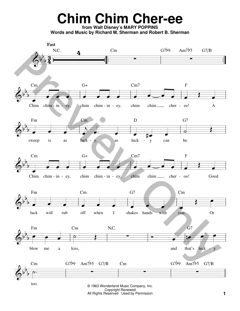 Chim Chim Cher-ee | J.W. Pepper