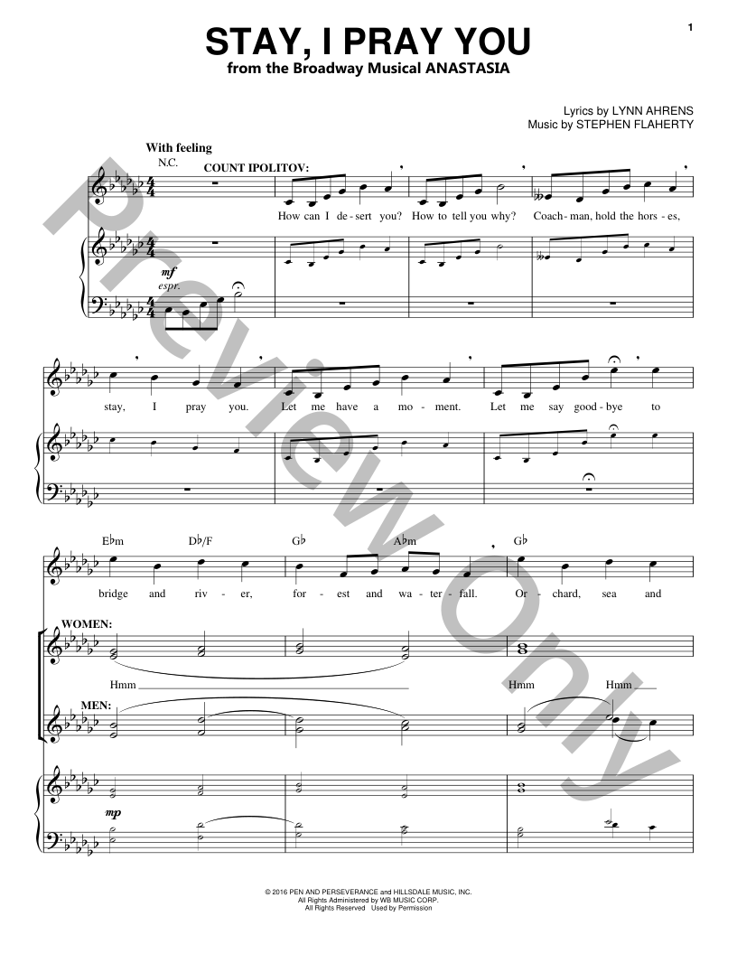 Stay, I Pray You | J.W. Pepper