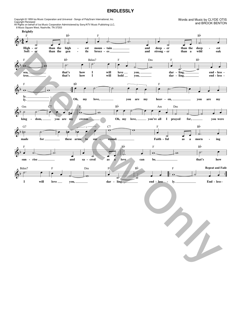 Endlessly | J.W. Pepper