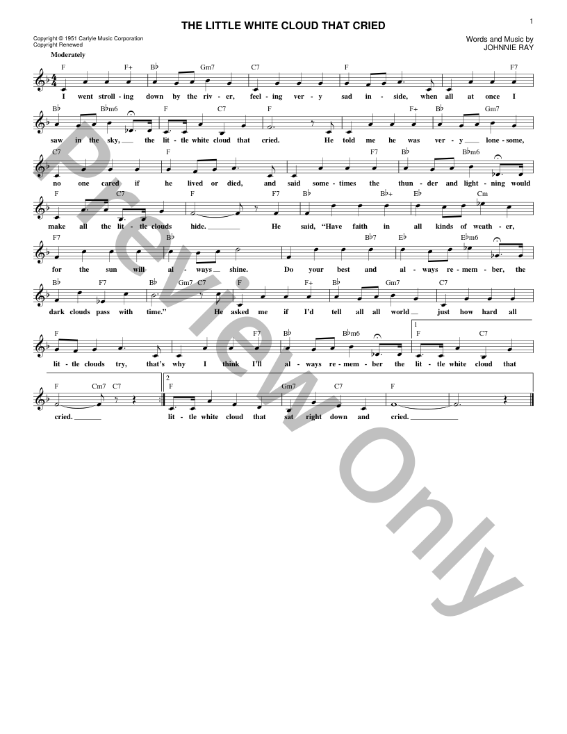 The Little White Cloud That Cried | J.W. Pepper