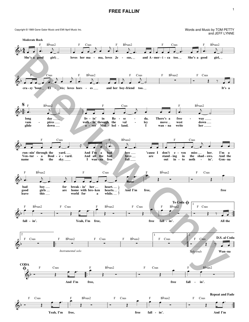 Free Fallin | J.W. Pepper