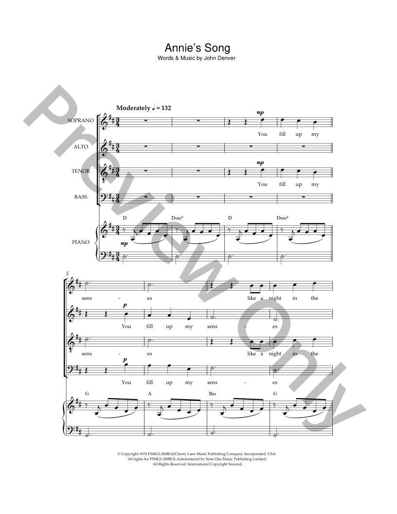 Annie's Song | J.W. Pepper