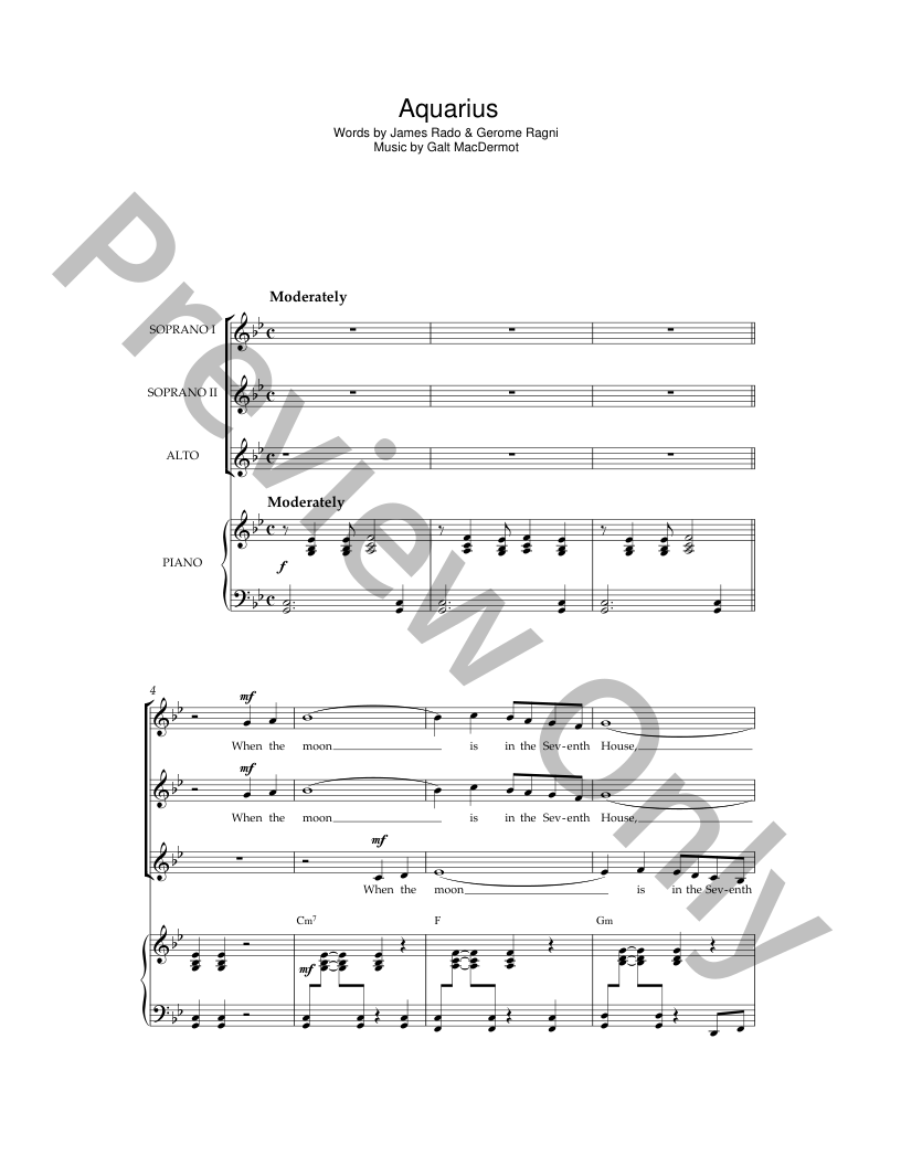 Aquarius | J.W. Pepper