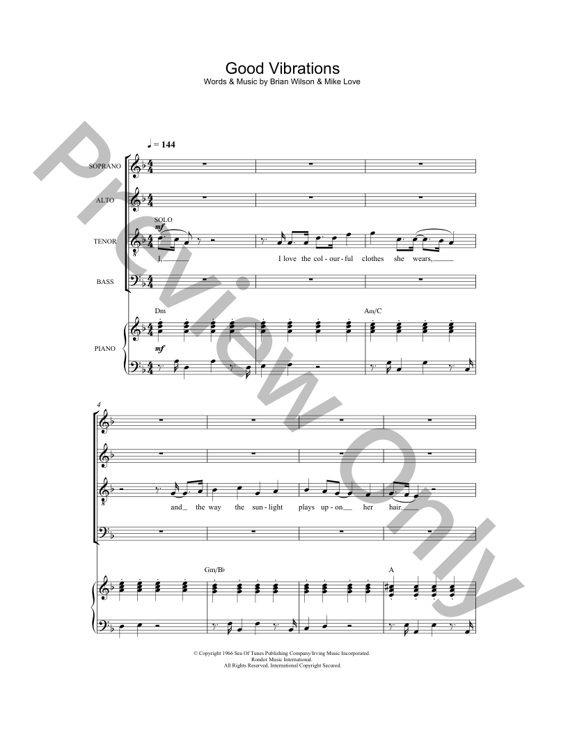 Good Vibrations Choral Sheet Music | J.W. Pepper