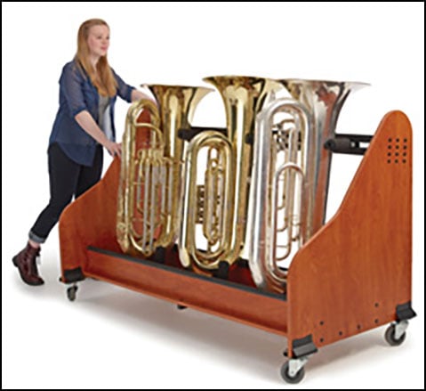 Tuba & Sousaphone Rack - Holds 3 Instruments | J.W. Pepper