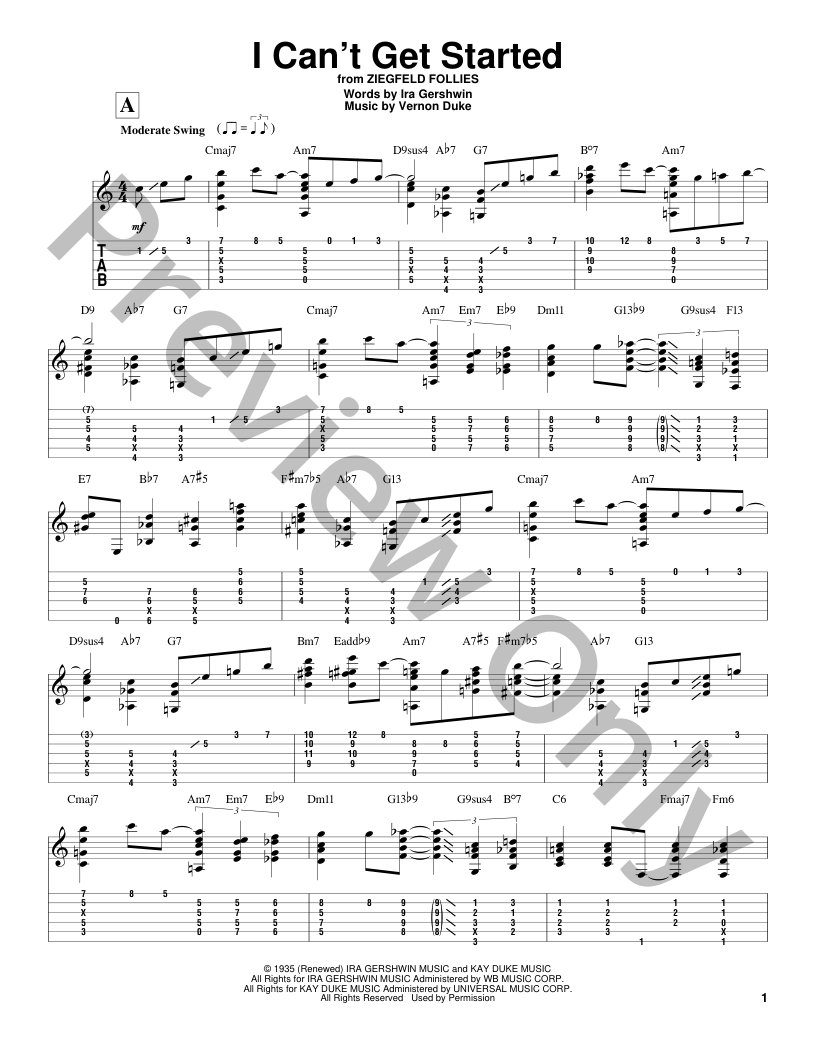 I Can't Get Started | J.W. Pepper