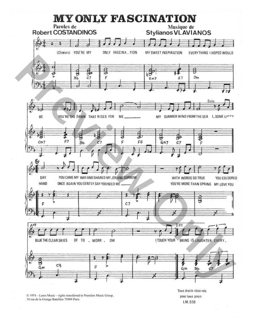 My Only Fascination | J.W. Pepper