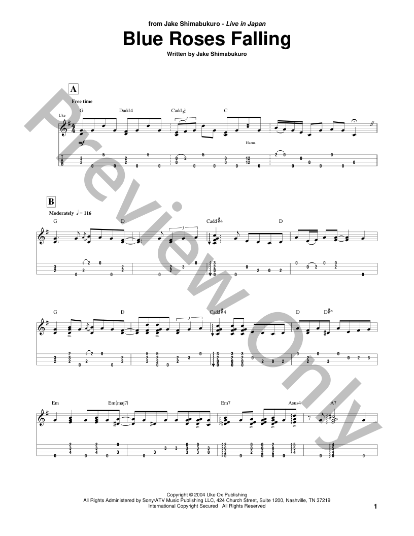 Blue Roses Falling | J.W. Pepper