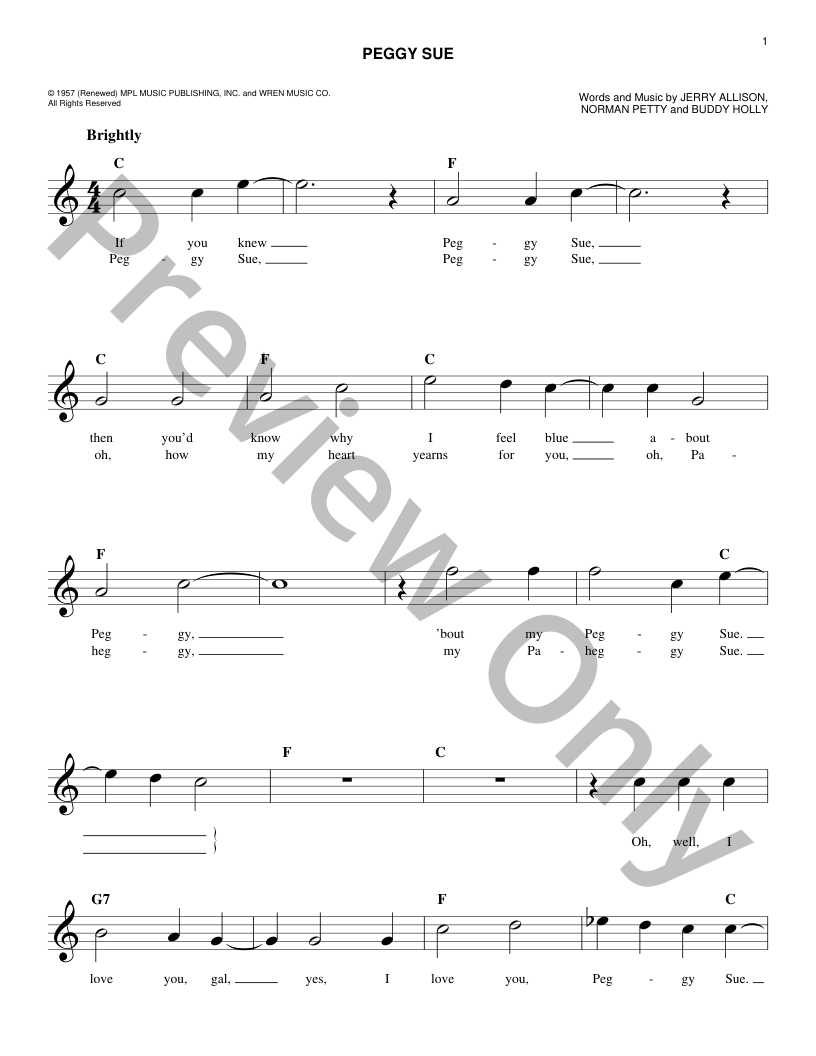 Peggy Sue | J.W. Pepper