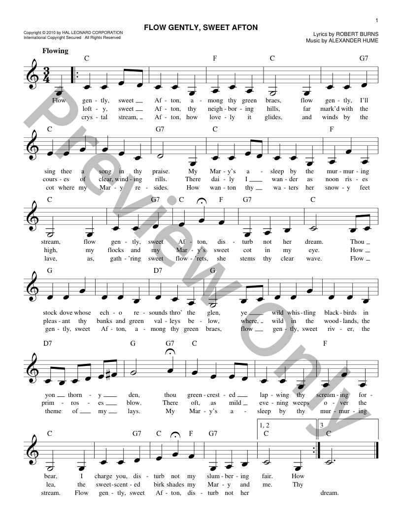 Flow Gently, Sweet Afton | J.W. Pepper