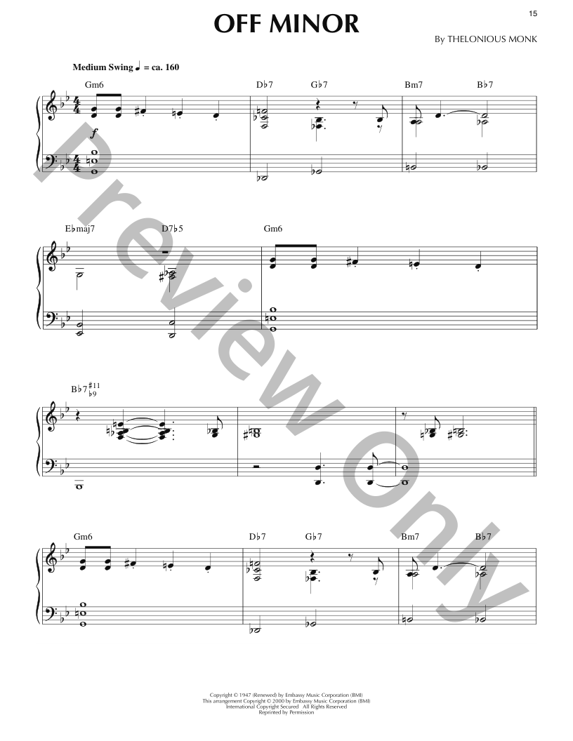 Off Minor | J.W. Pepper