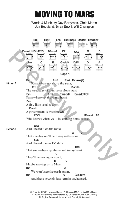 Moving To Mars | J.W. Pepper