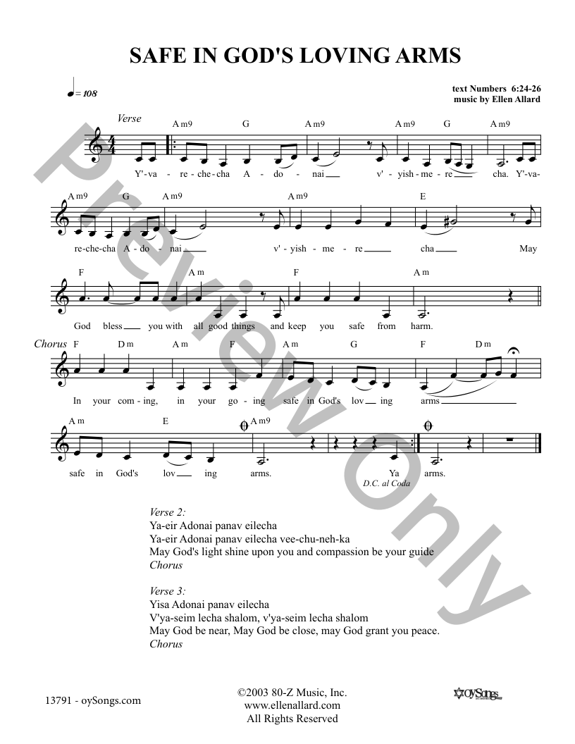 Safe In God's Loving Arms | J.W. Pepper