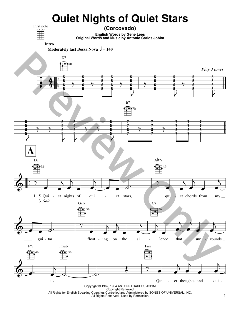 Quiet Nights Of Quiet Stars (Corcovado) | J.W. Pepper