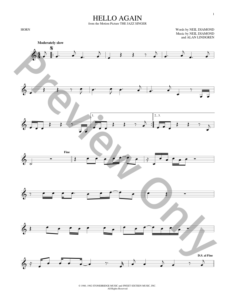 Hello Again | J.W. Pepper