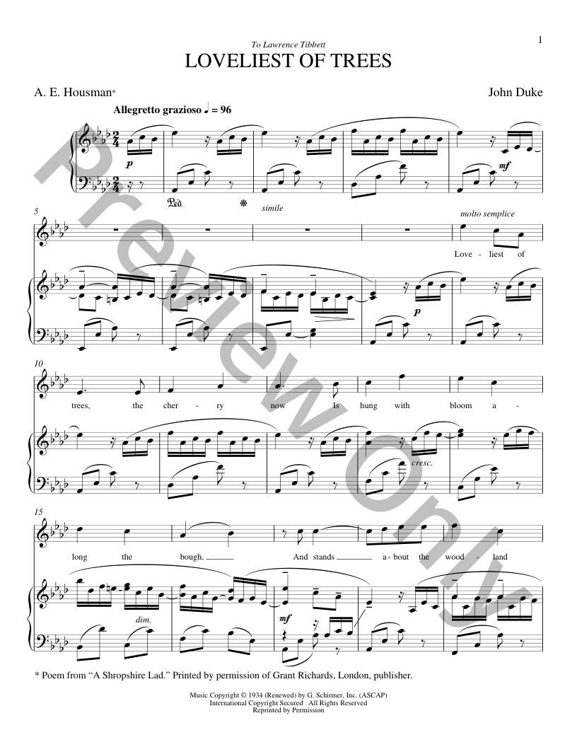 Loveliest Of Trees | J.W. Pepper