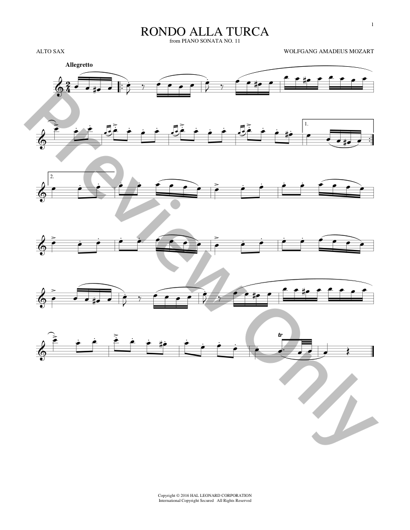 Rondo Alla Turca | J.W. Pepper