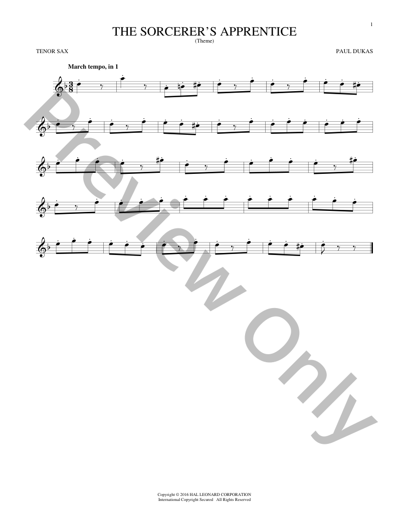 The Sorcerer's Apprentice | J.W. Pepper