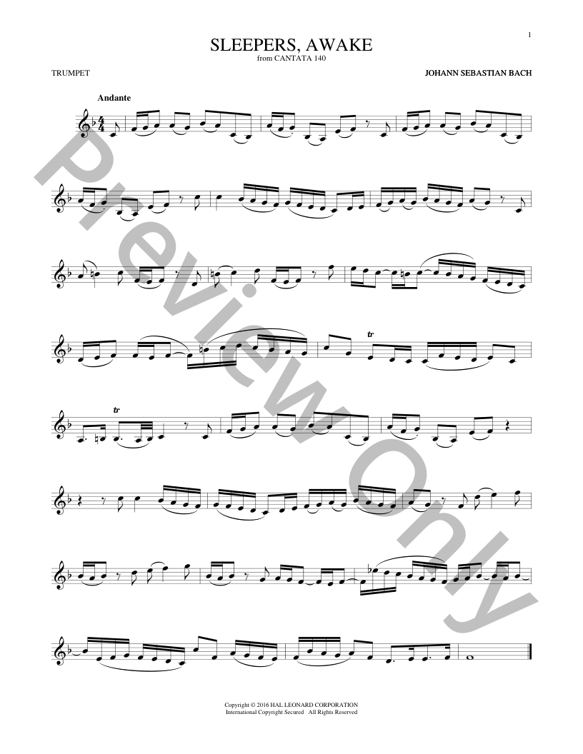 Sleepers, Awake (Wachet Auf) | J.W. Pepper