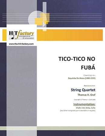 Tico-Tico no Fuba - Choro - String Quartet | J.W. Pepper