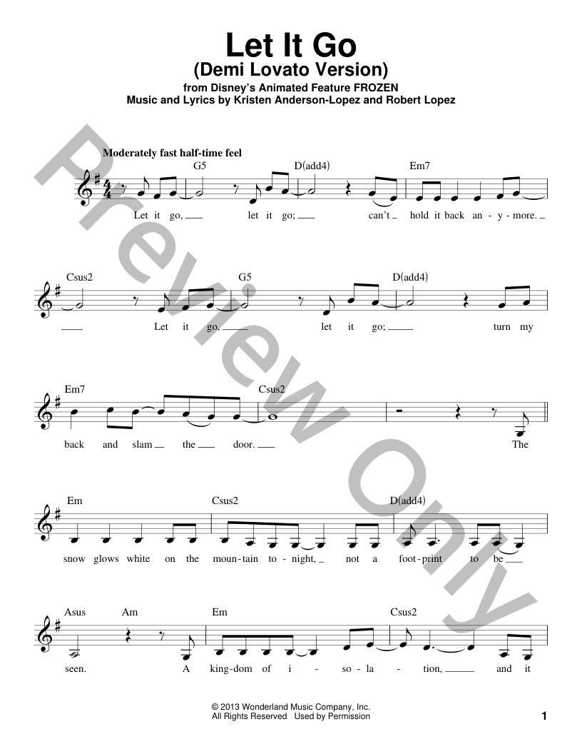 Let It Go (Demi Lovato Version) | J.W. Pepper