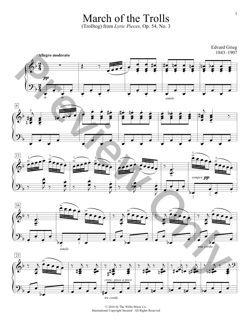 March Of The Trolls (Trolltog) | J.W. Pepper