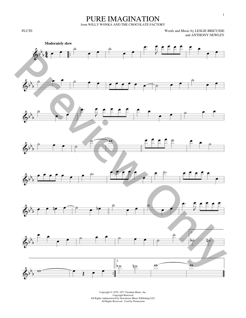 Pure Imagination Sheet Music | J.W. Pepper