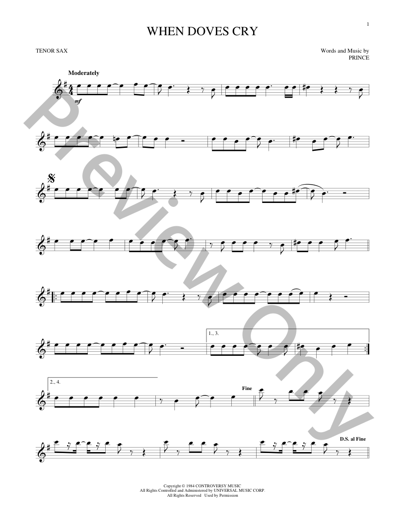 When Doves Cry | J.W. Pepper