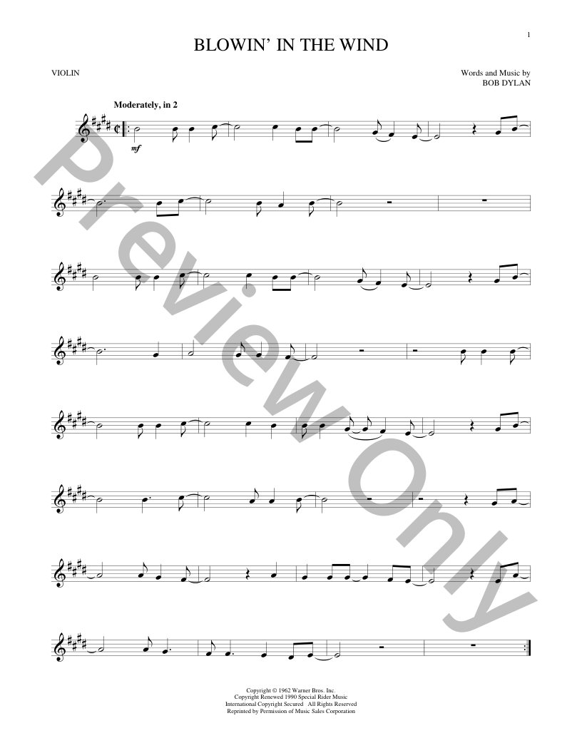 Blowin' In The Wind | J.W. Pepper